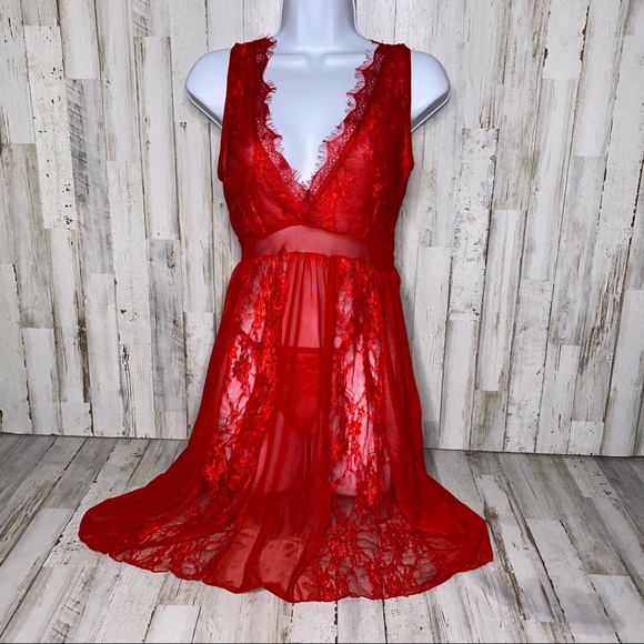 Ababoon | Intimates & Sleepwear | Womens Sexy Long Lace Lingerie Night ...